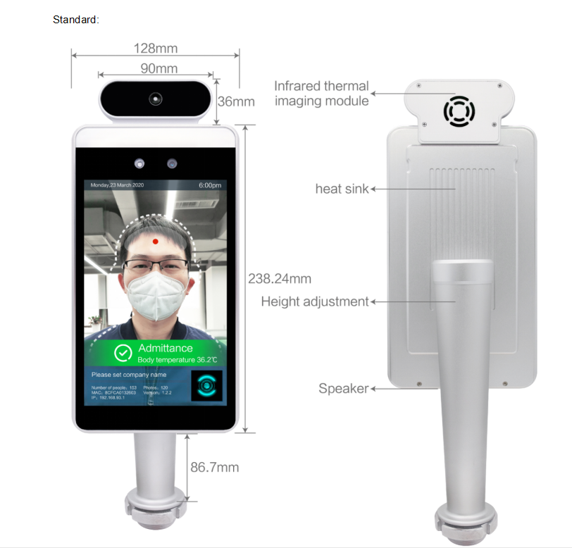 Face Recognition + Temperature Sensor Video – San Logistics Limited