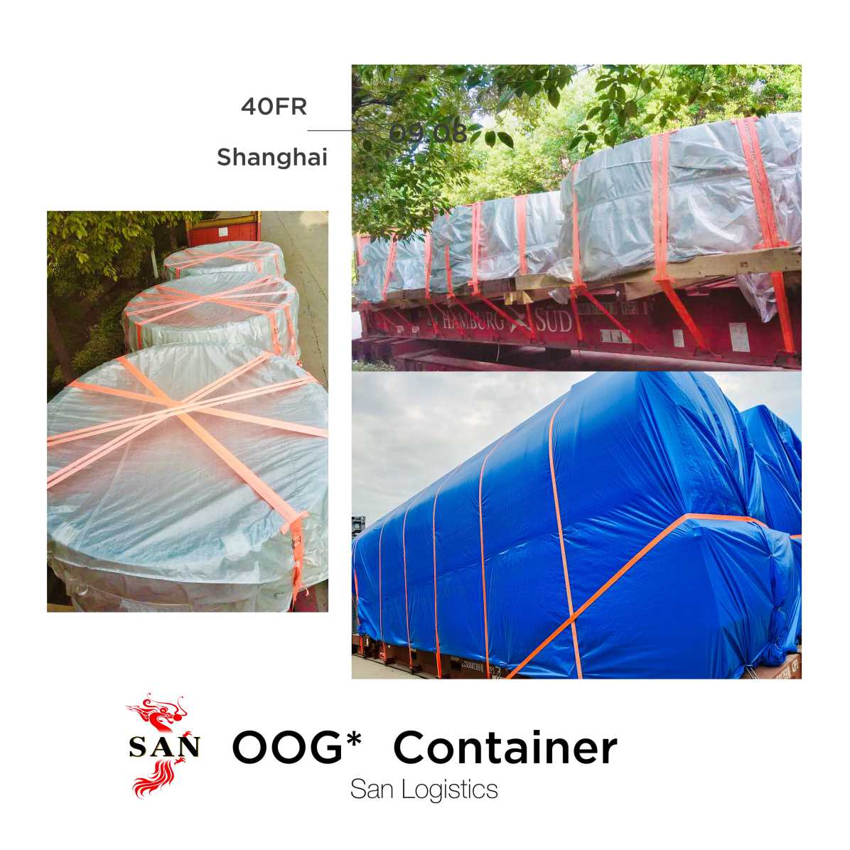 New loaded OOG -40 FLAT RACK – San Logistics Limited