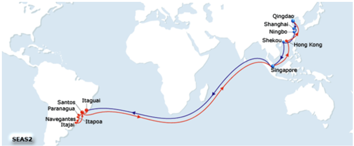 Asia South America East Coast 2 – By CMA – San Logistics Limited