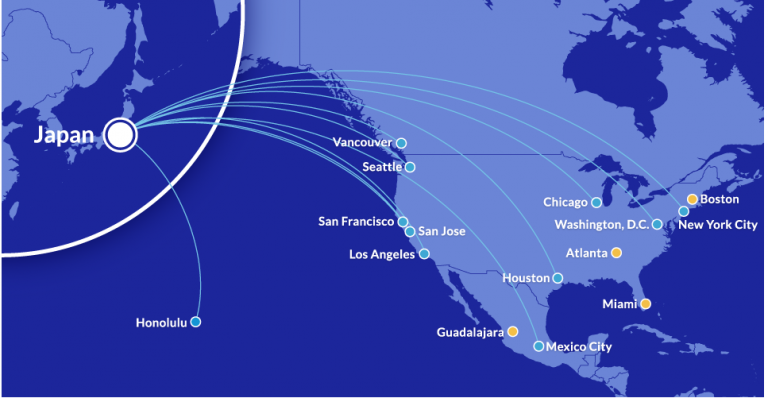 Air Cargo Flight schedule from China to Mexico City by ANA Cargo – San ...